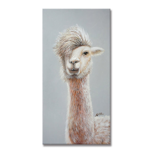 100% handmade Long Neck- alpaca 20x40 Inch (50x100cm) – 7wallarts