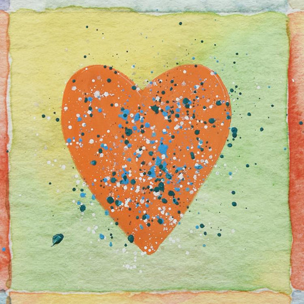 Canvas print with handtouch All of my heart 40x40 Inch (100x100cm ...